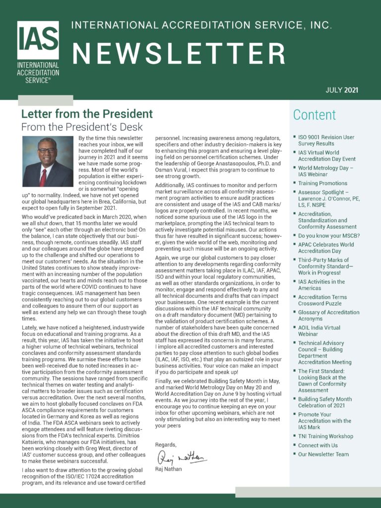 Publications - International Accreditation Service, Inc.